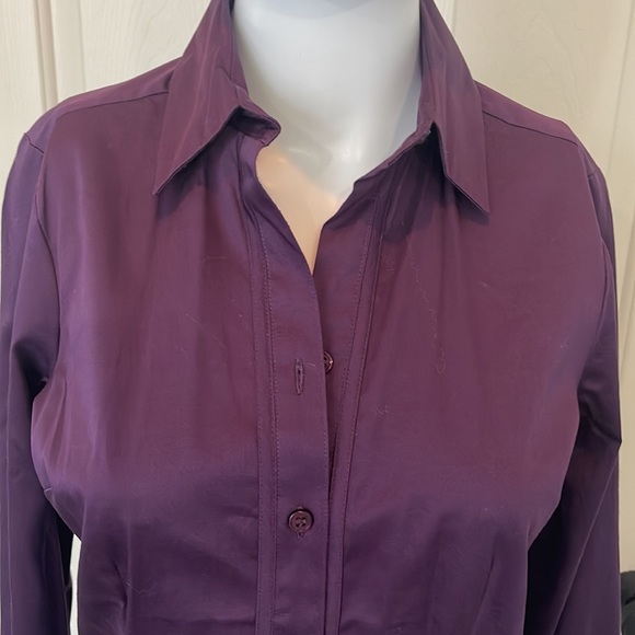 The Limited | Tops | The Limited Purple Button Down Blouse Shirtsmall ...